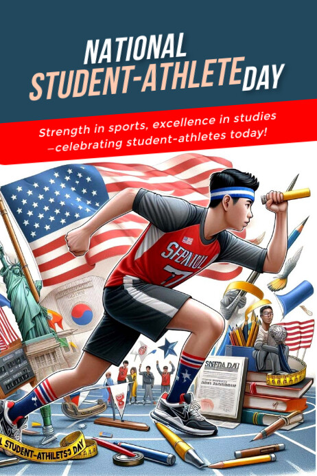 Copy of National student athlete day | PosterMyWall