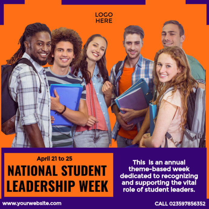 Copy of National Student Leadership Week | PosterMyWall