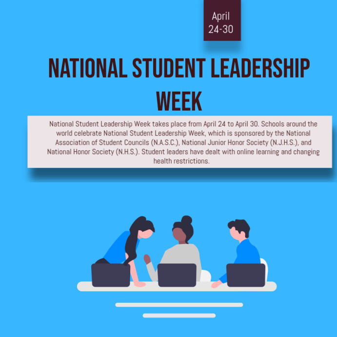 Copy of national student leadership week | PosterMyWall