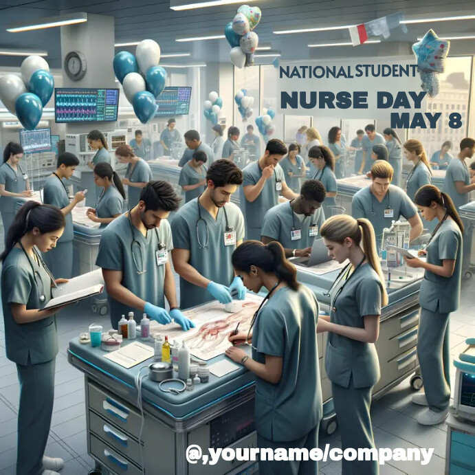 National Student Nurse Day Instagram Post Tem Template | PosterMyWall