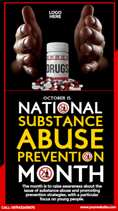 National Substance Abuse Prevention Month Template | PosterMyWall