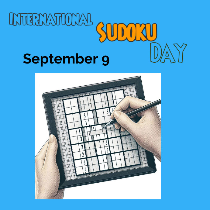 National sudoku day Template | PosterMyWall