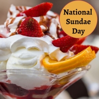 national sundae day Template | PosterMyWall