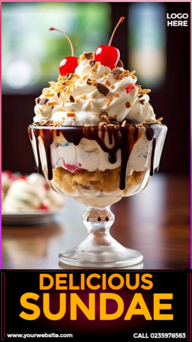 National Sundae Day Design Template | PosterMyWall