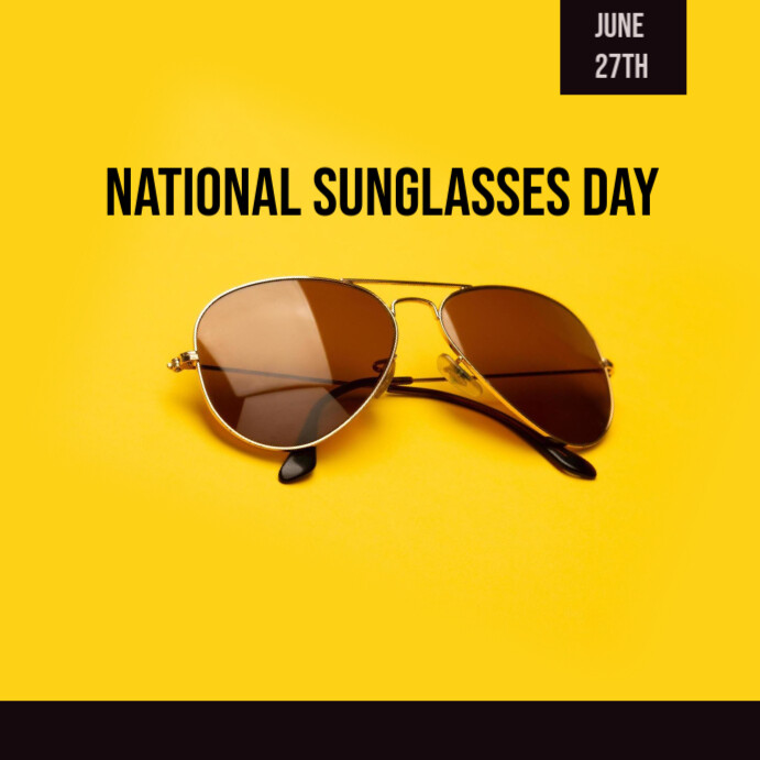 national sunglasses day Template | PosterMyWall