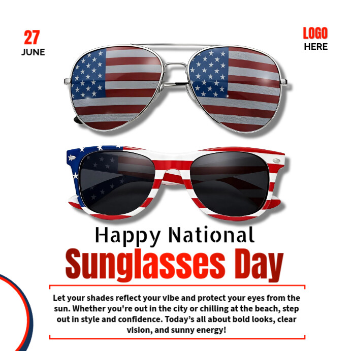 National Sunglasses Day Template | PosterMyWall