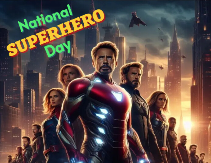 Copy of National superhero day concept design post | PosterMyWall