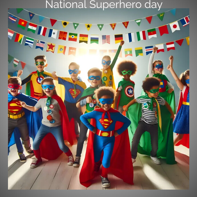Copy of National Superhero day | PosterMyWall