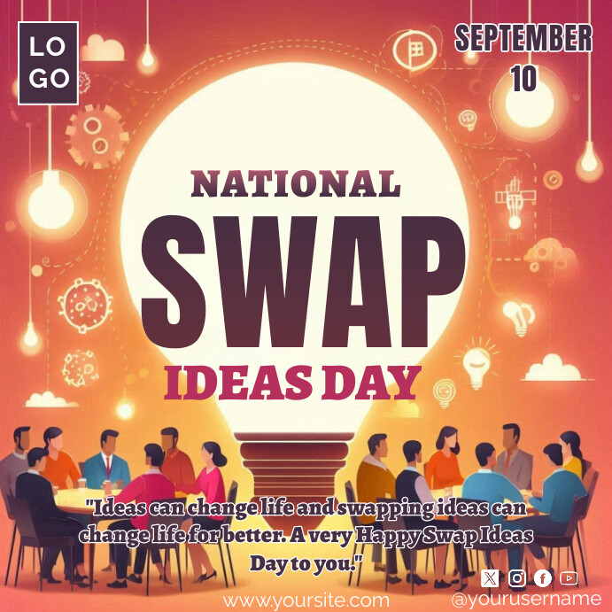 National Swap Ideas Day Template | PosterMyWall