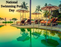 National swimming pool day concept Template | PosterMyWall