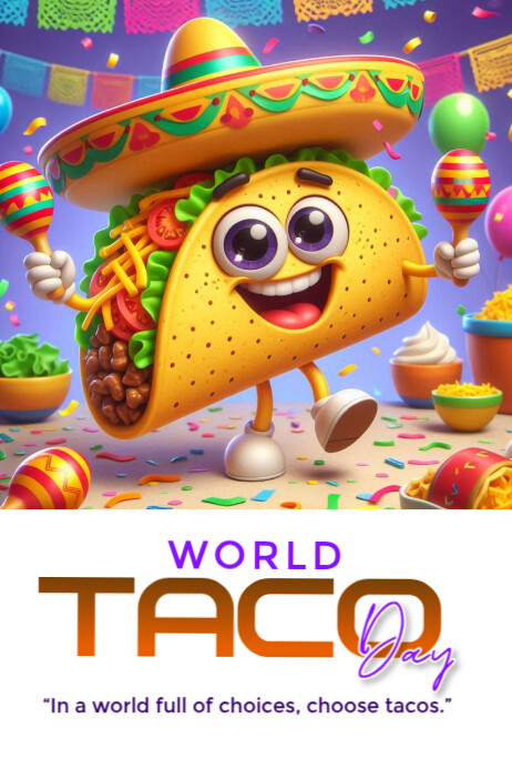 National taco day Template | PosterMyWall