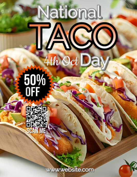 National Taco Day Template | PosterMyWall