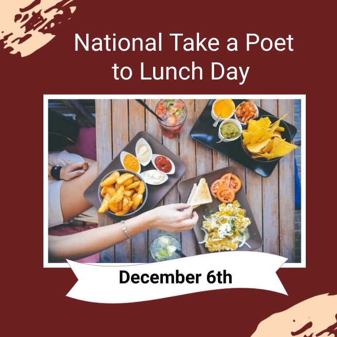national take a poet to lunch day Template | PosterMyWall