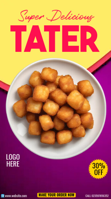 national tater day template | PosterMyWall
