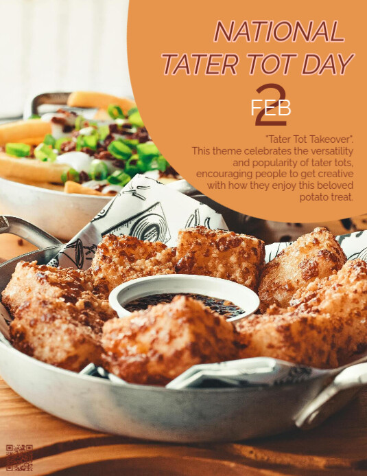 Copy of national tater tot day | PosterMyWall