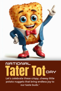 National Tater Tot Day Flyer Template | PosterMyWall