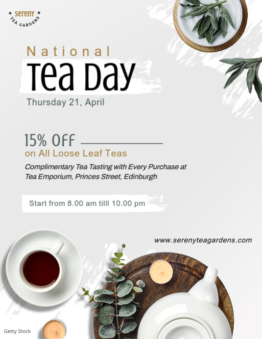 National Tea Day Event Template | PosterMyWall