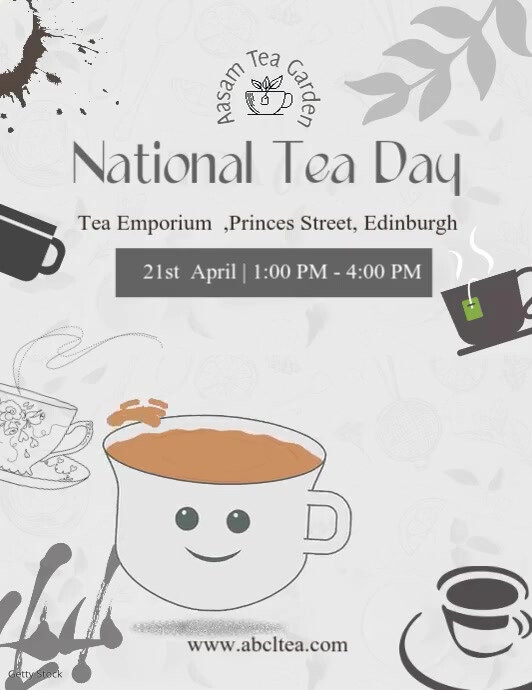 National Tea Day Flyer Template | PosterMyWall