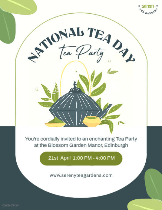 National Tea Day Flyer Template | PosterMyWall