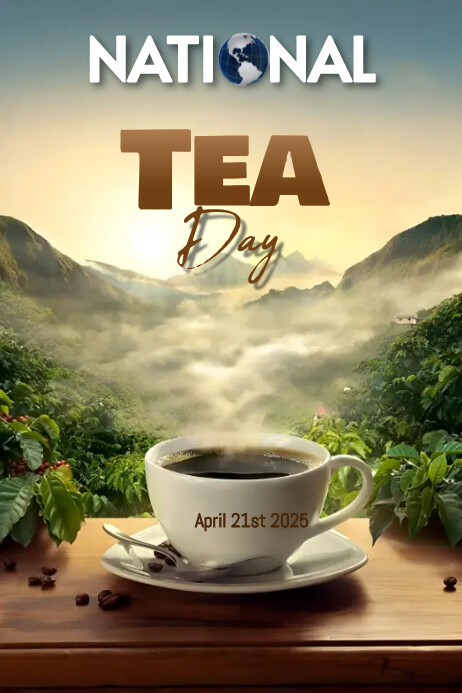 Plantilla de National Tea Day poster | PosterMyWall