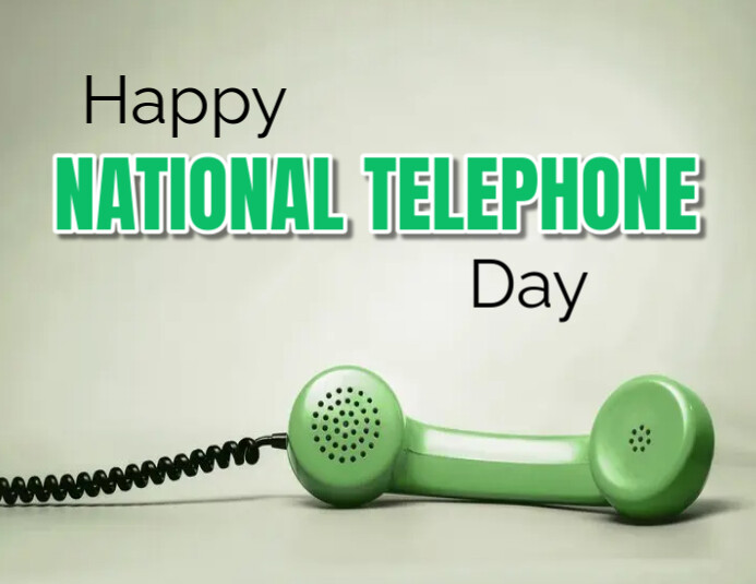 National telephone day flyer template | PosterMyWall