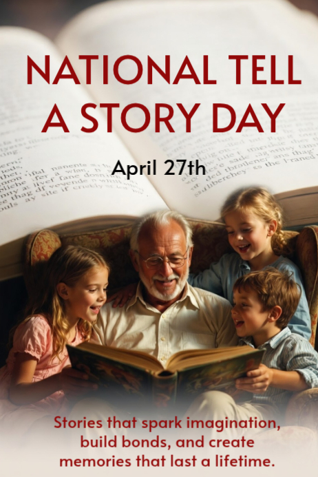 Plantilla de National Tell a Story Day Poster | PosterMyWall
