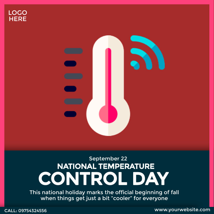 National Temperature Control Day Templat | PosterMyWall