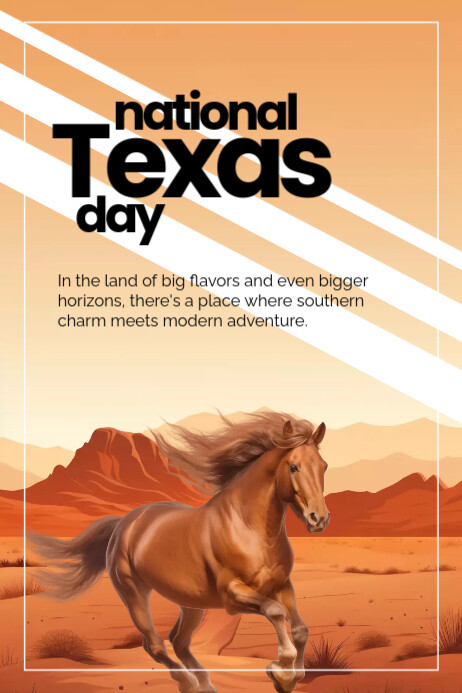 Plantilla de National Texas Day Poster | PosterMyWall