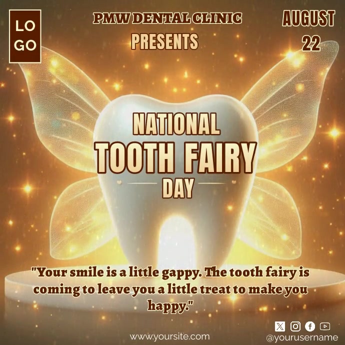 Plantilla de National Tooth Fairy Day | PosterMyWall