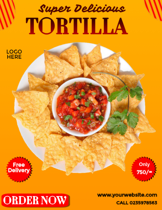 Plantilla de national tortilla chip day flyer | PosterMyWall