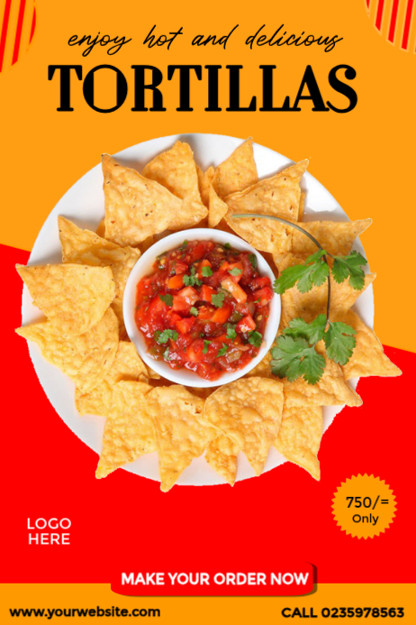 Copy of national tortilla chip day poster | PosterMyWall