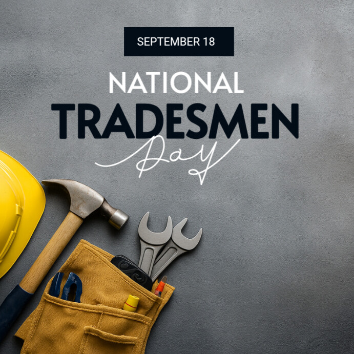 National Tradesman Day Poster Template | PosterMyWall