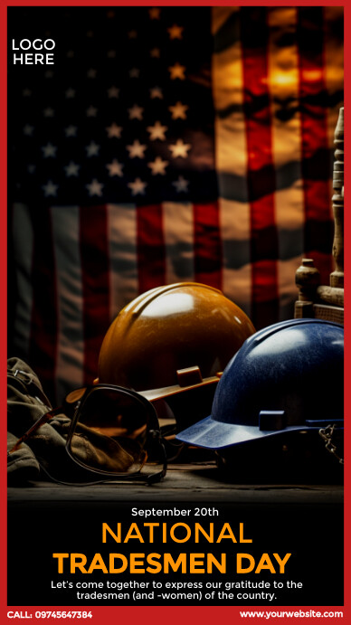 Copy of National Tradesmen Day | PosterMyWall