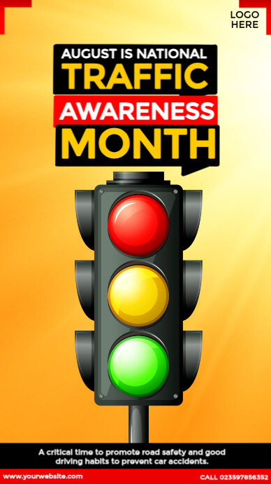 Plantilla de National Traffic Awareness Month Ad | PosterMyWall
