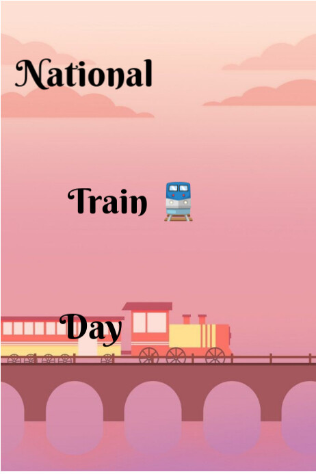 National train day Template | PosterMyWall