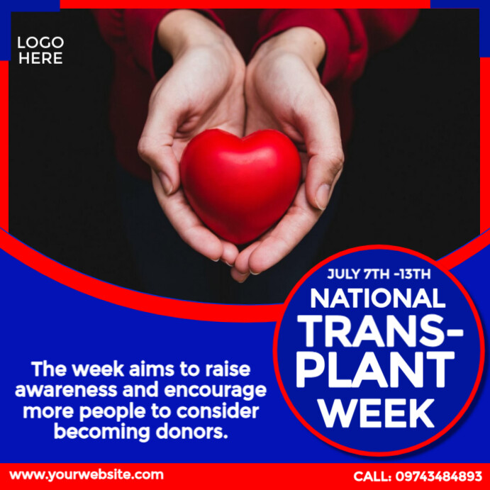 National Transplant Week Template | PosterMyWall