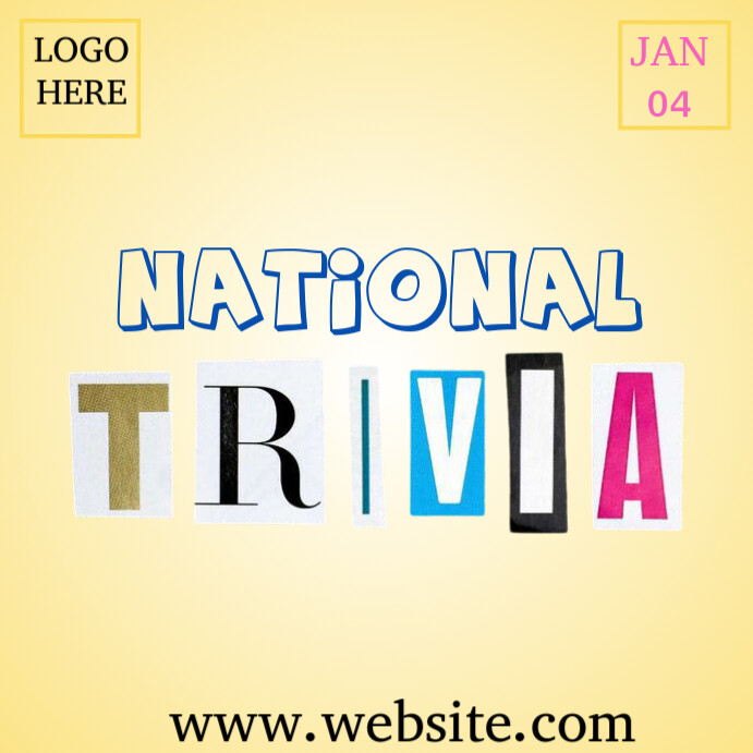 Plantilla de National trivia day | PosterMyWall