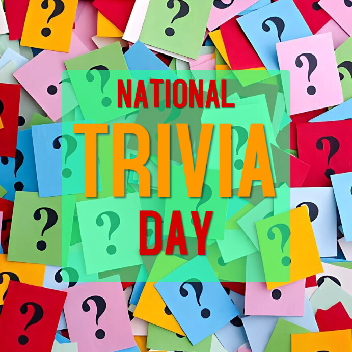 National Trivia Day Design Template | PosterMyWall