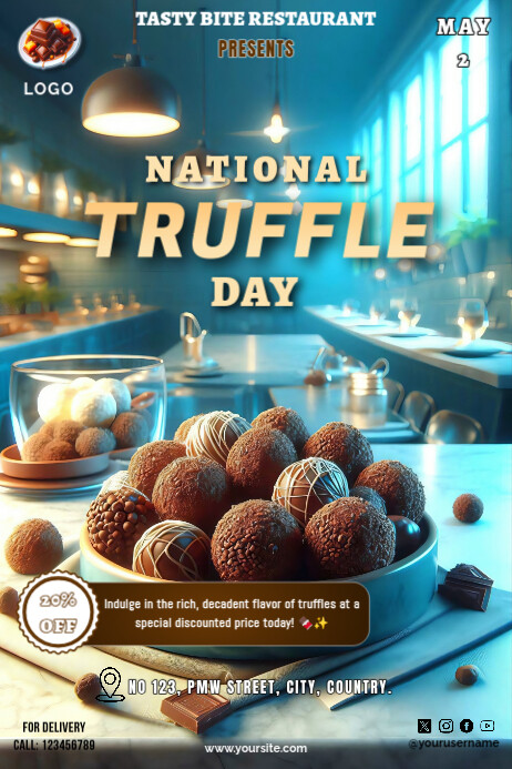 Copy of National Truffle Day | PosterMyWall