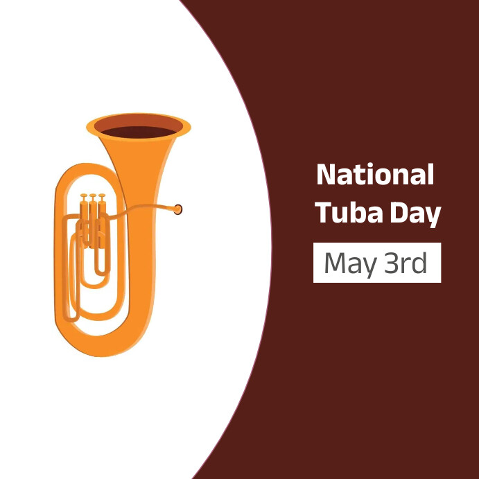 Plantilla de national tuba day | PosterMyWall