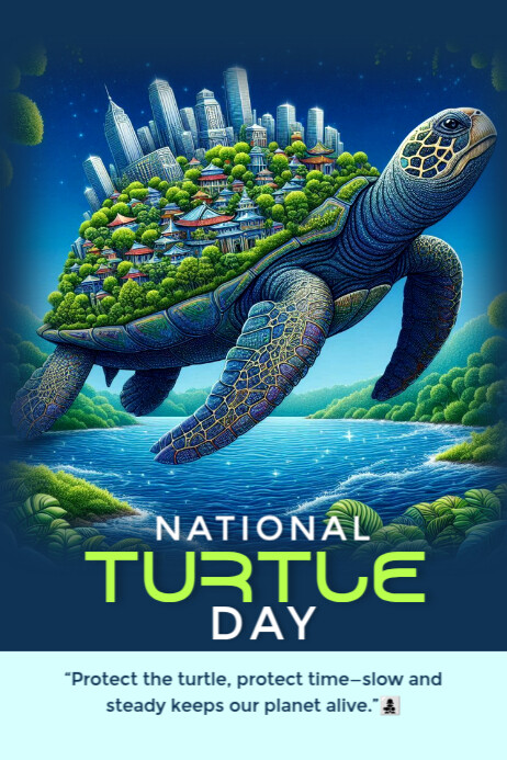National turtle day Template | PosterMyWall