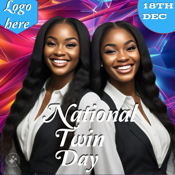 National twin day Template | PosterMyWall