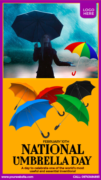 National Umbrella Day Design Template | PosterMyWall