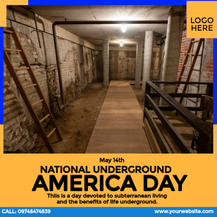 National Underground America Day Template | PosterMyWall