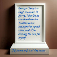 Unfriend Day Template | PosterMyWall