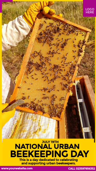 Copy of National Urban Beekeeping Day Ad | PosterMyWall