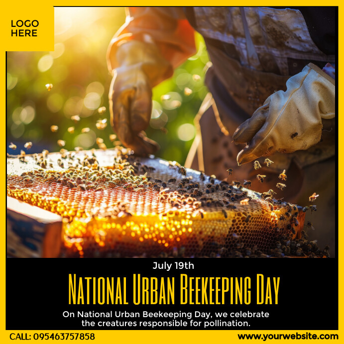 Copy of National Urban Beekeeping Day | PosterMyWall