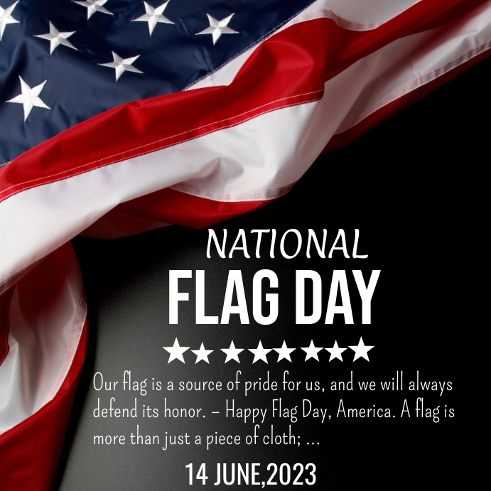National USA Flag Day Instagram post Template | PosterMyWall