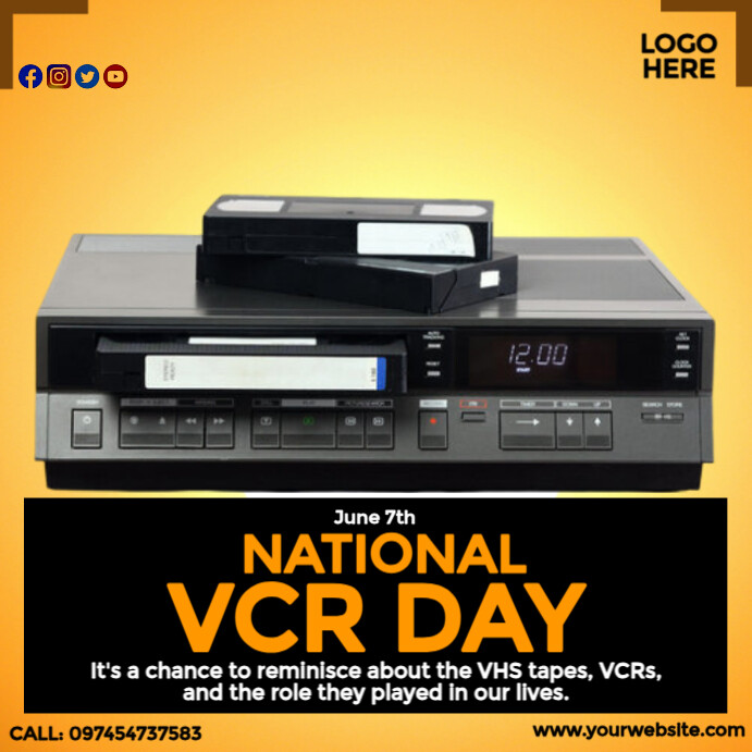 Copy of National VCR Day | PosterMyWall