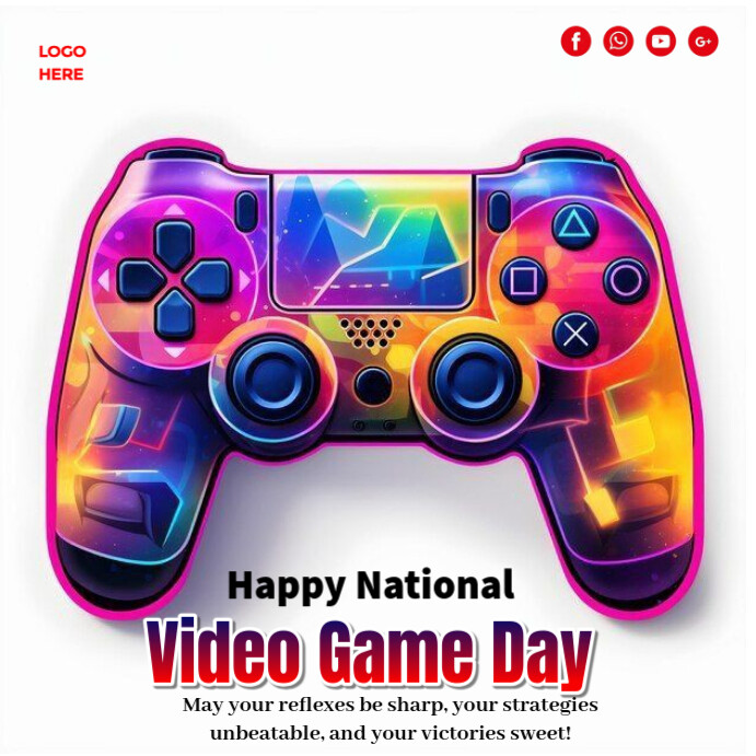 National Video Game Day Template | PosterMyWall